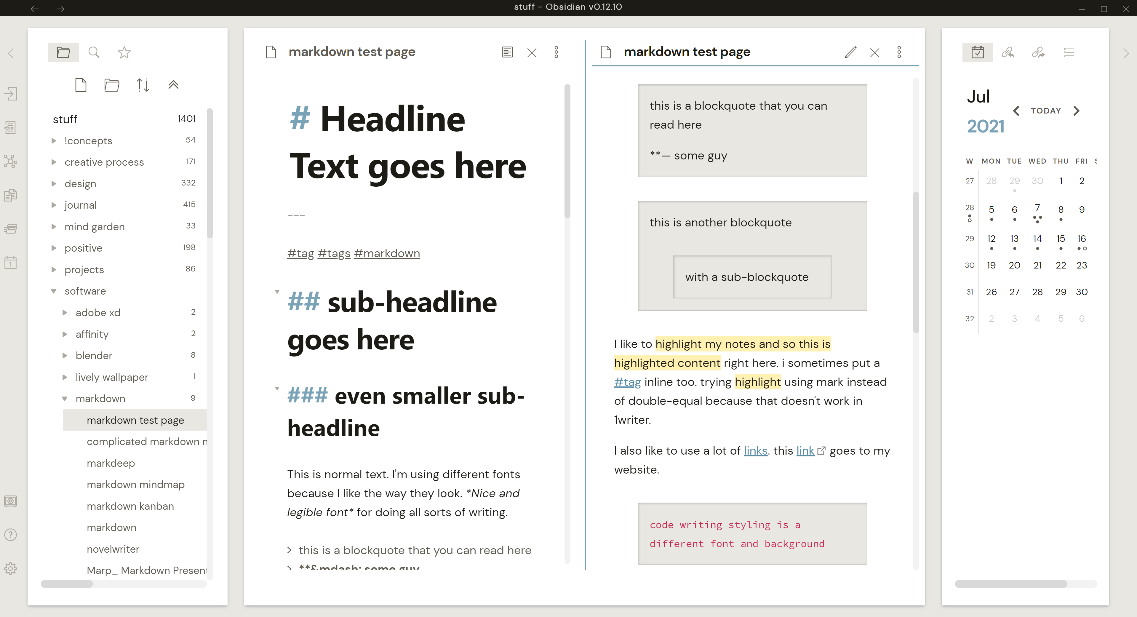 GitHub - chad-bennett/panels-obsidian-theme